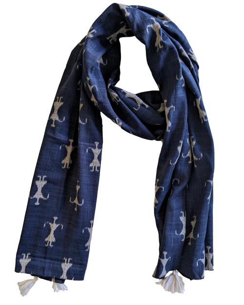 Buy Splendid Rayon Printed Navy Blue Scarves/Stoles for Women SCARF90 ...