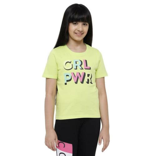 Buy De Moza Girls Lemon Yellow Printed Cotton Top - 12 to 13 Years ...