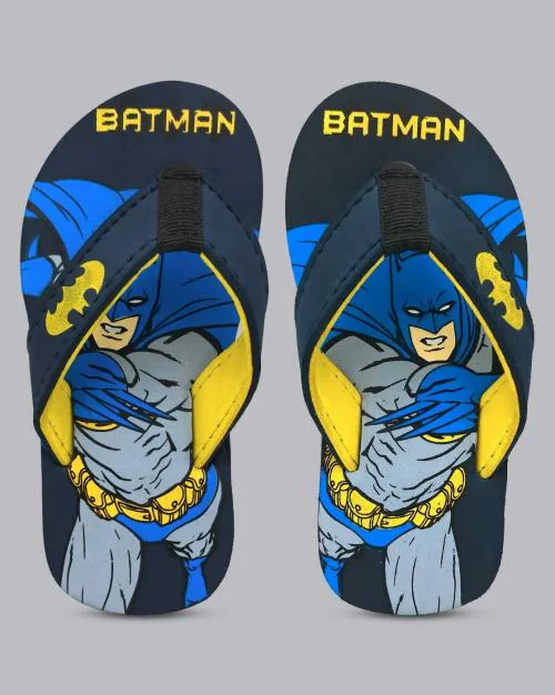 Buy KidsvilleKids Boys Batman Printed Blue & Grey Flip Flop Online at ...