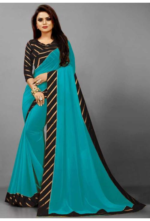 Buy Emban BEUTIFULL VICHITRA SILK WITH BROCADE LACE AND BLOUSE Online ...