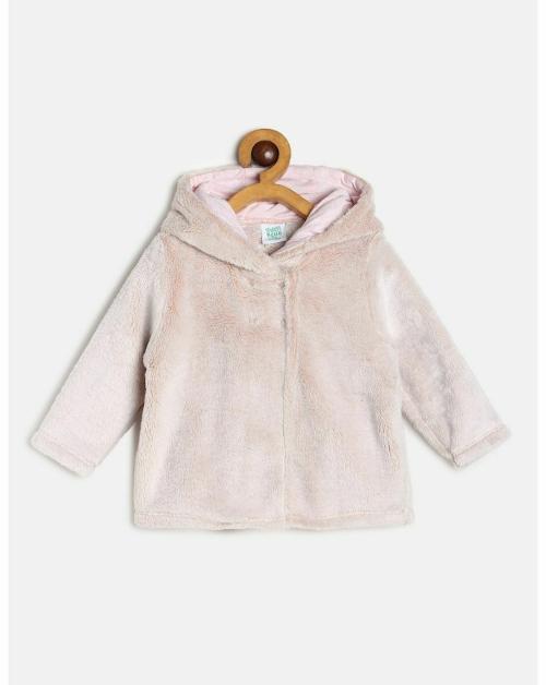 Buy MINI KLUB Baby Girls Peach Cotton Jacket Online at Best Prices in ...