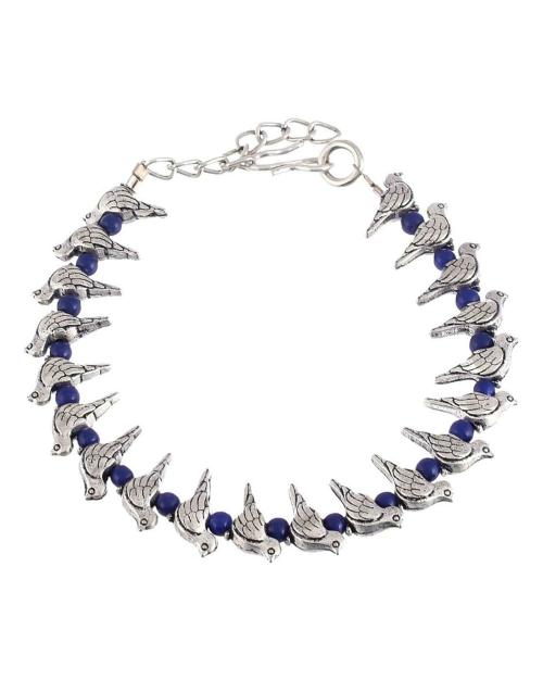 Buy SILVERMERC DESIGNS Brass Lobster Closure Beaded Bird Anklet (Women) Online at Best Prices in ...