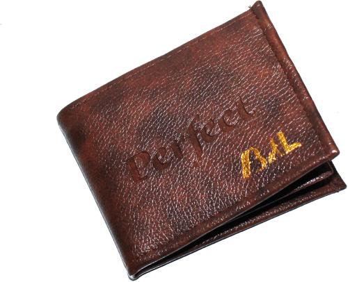 Buy Abil Men Brown Genuine Leather 5-Card Slots Wallet Online at Best ...