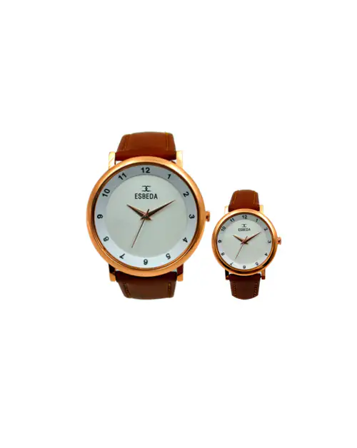 Buy ESBEDA Stylish & Design Copper With Copper Color Hands Dial Analog ...