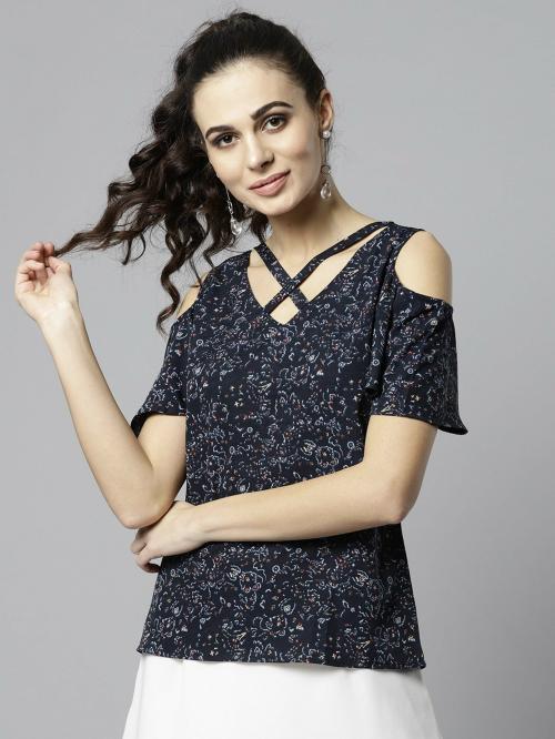 Buy Rare Women Blue Printed Top Online at Best Prices in India - JioMart.