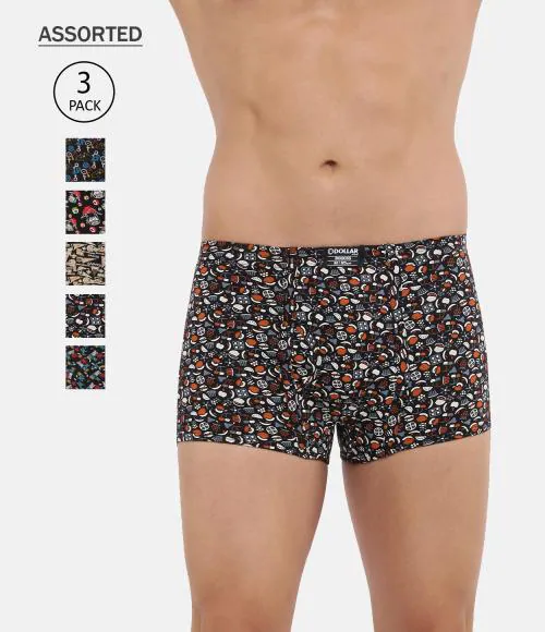 Buy Dollar Bigboss Men's Pack of 3 Crazy Mini Printed Trunk Online at ...
