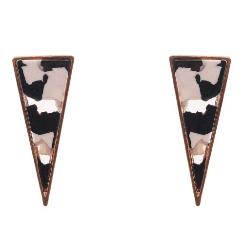 Buy Mahi Acrylic Zebra Print Earrings Pairs For Women and Girls (Black ...