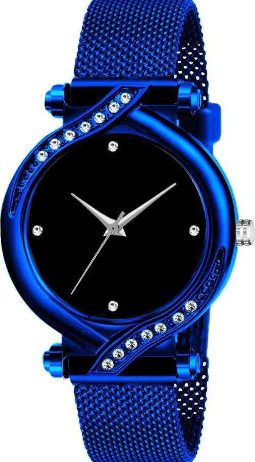 Buy Blutech Analog Black Dial Blue Strap Watch For Women, Girls Online ...