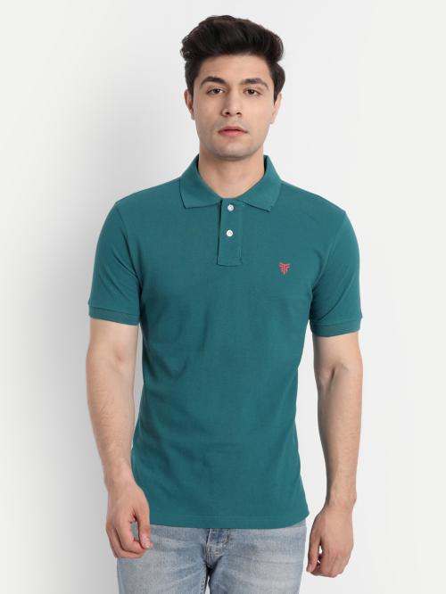 Buy Tom Hiddle Mens solid Polo Premium cotton Tshirts | pack of 1 | Sea ...