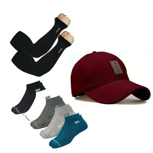 Buy Yintai Pure Cotton Baseball Cap Combo for Men and Women Online at ...