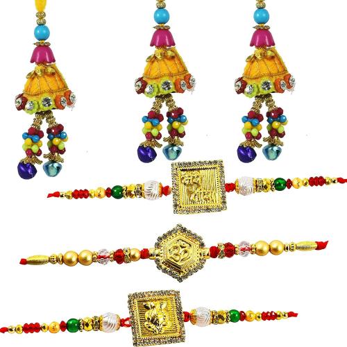 Buy Forty Wings Rakhi With Bhabhi Lumba Bangle Rakhi For Brother (Set ...