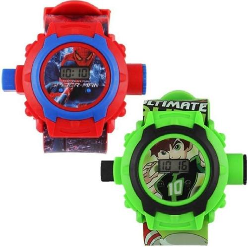 Buy EDENSCOPE Digital Red, Green Dial Red, Green Strap Watch For Boys ...