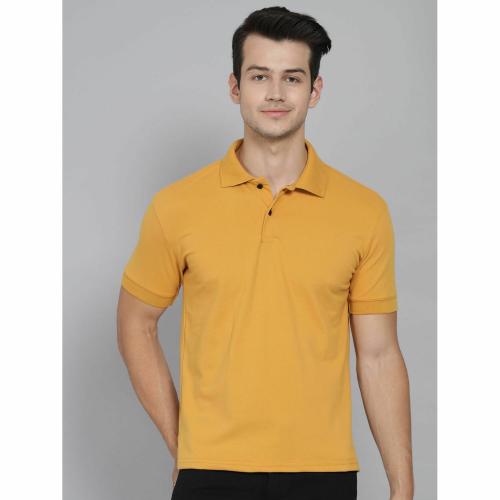 Buy STYLOGUE Solid Men Polo Neck T-Shirt-Mustard-S Online at Best Prices in India - JioMart.