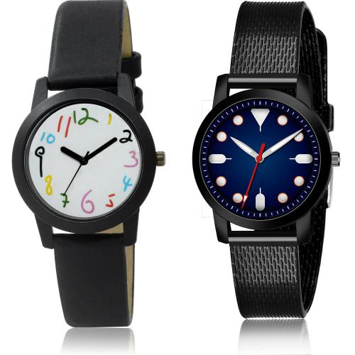 Buy NIKOLA Modern Unique Genuine Leather Black Colour Analog Genuine ...