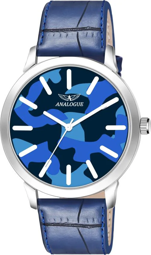 Buy ANALOGUE Ultra Slim Analog Blue Dial and Strap Watch for Men and ...