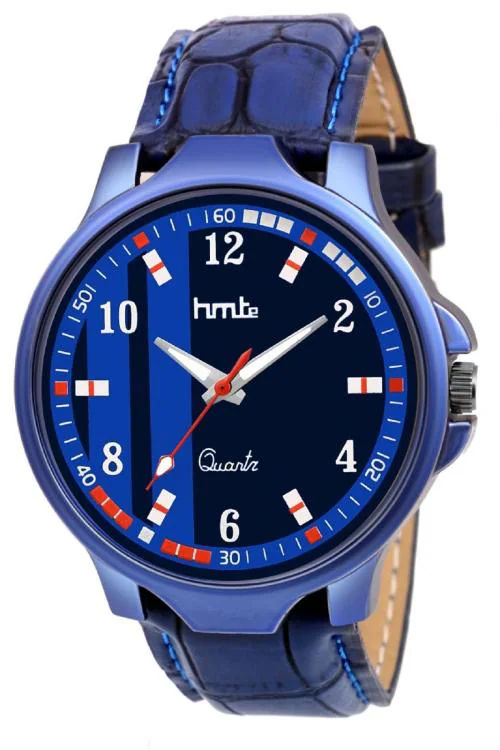 Buy HMTe HM-2472Blue Strap and Dial Analog Watch for Men Online at Best ...