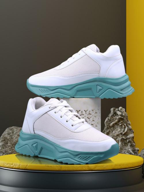 Buy Mr. Wonker White Deziner Party Wear Ankle Leanth Sneakers for Women ...