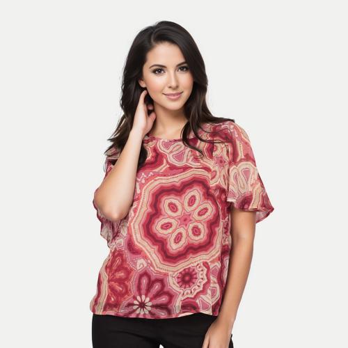 Buy Rad Prix Women Printed Floral Top-Red Colour Online at Best Prices ...