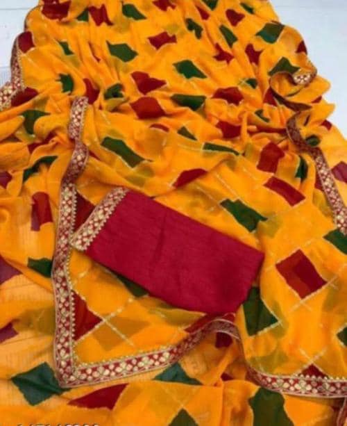 Buy Mansh the stylo..Women Yellow Floral Print Pure Silk Bollywood ...