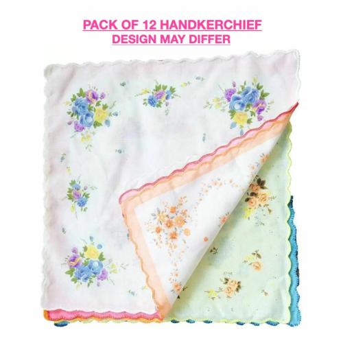 Buy BADLOOK LADIES & GIRLS COTTON HANKY WITH BEAUTIFULL FLOWER PRINT ...