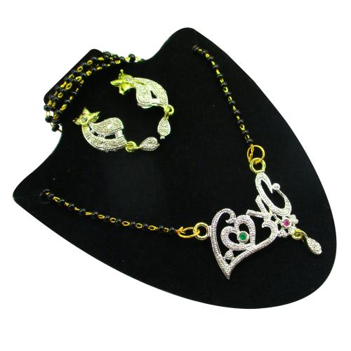 Buy Omsar Jewelry Manglesutra Earrings Jewelry Set Online at Best ...