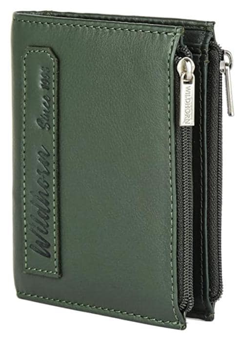 Buy Wildhorn Men Green Rfid Blocking Top Grain Ultra Strong Stitching ...