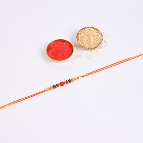 Buy Designer Rudraksh Rakhi Pack Of 1 Online at Best Prices in India ...
