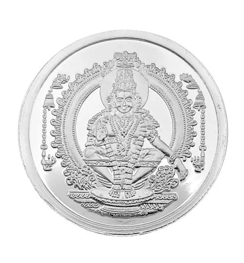 Buy SilverSpot Jewel 999 10 gms Silver Lord Ayyappa Swamy Embossed with ...