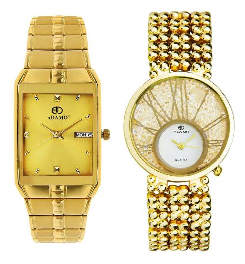 Buy ADAMO Enchant White Dial Men's & Women's Watch 9151YM04-82BM01 ...