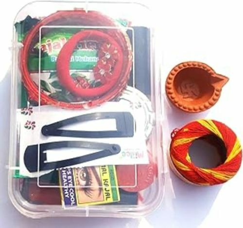 Buy BANITHANI Navratri Mata ka Shringar / Devi Pujan Samagri 16 items ...