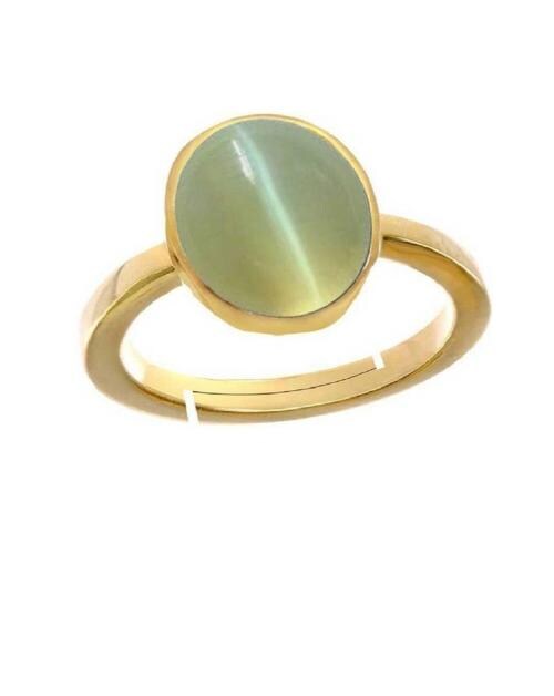 Buy Ceylonmine Ratti Natural Cat's Eye Stone Panchdhatu Adjustable Rashi Ratna Ring Online at ...