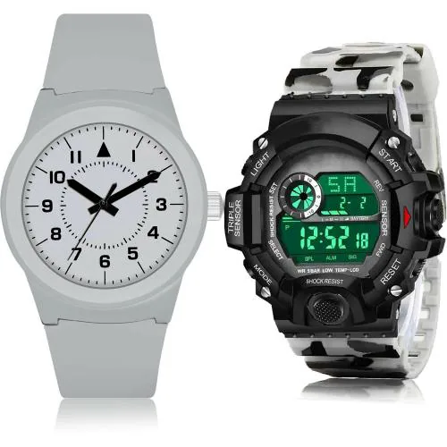 Buy NEUTRON Classical Luxury Kids And Army Digital Sports Grey And ...