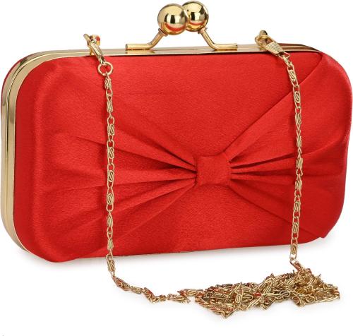Buy For The Beautiful You Women Red Clutch Online at Best Prices in ...