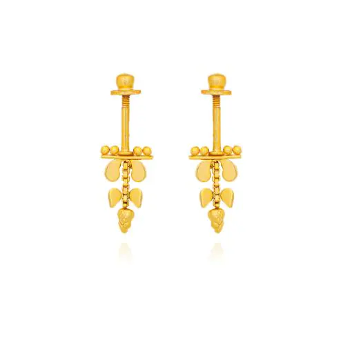Buy arch fashion Traditional Gold Platted Maharastran Bugadi Earring ERG1816 Online at Best ...