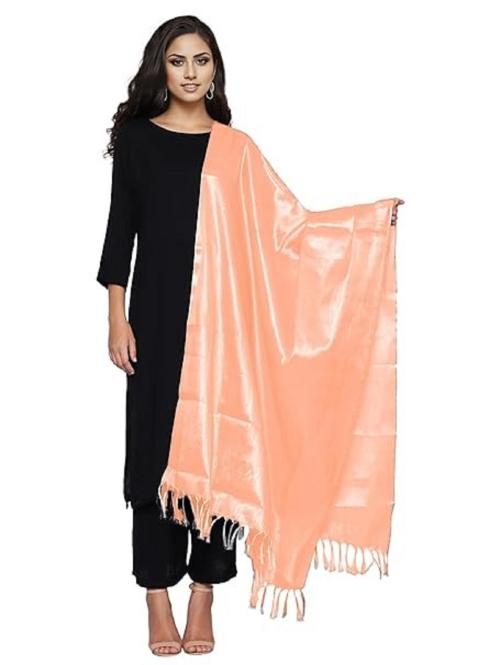 Buy Fashily Women's Soild Silk Plain Dupatta | Light Weight Non ...