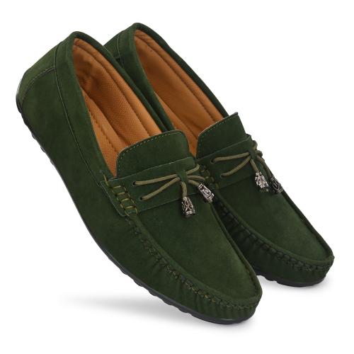 Buy Afreet Loafers For Men (Green) Online at Best Prices in India ...