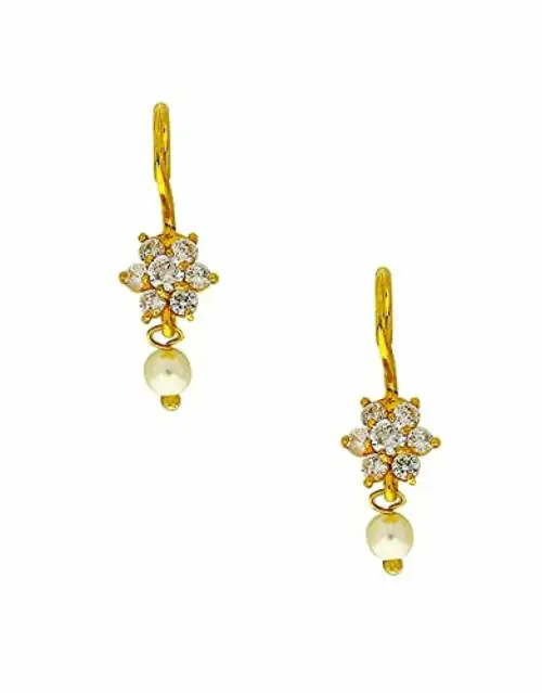 Buy Anuradha Art Jewellery Gold Plated Traditional Bugadi Earrings Gold Tone (Women) Online at ...