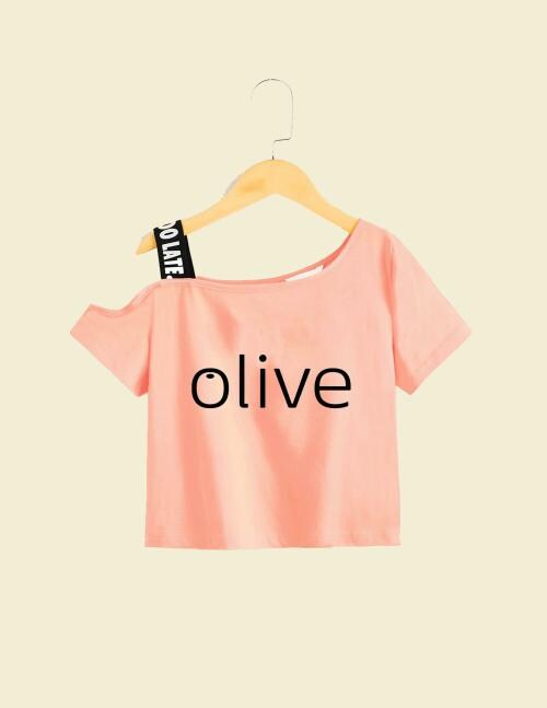 Buy LocavestirGirls Pink Printed Pure Cotton Crop Top (12-13Y) Online ...