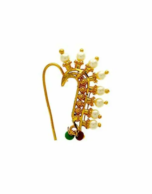 Buy Anuradha Art Women Gold Plated Metal Traditional Nath Online at Best Prices in India - JioMart.