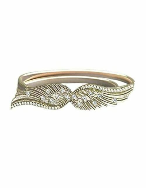 Buy SATYAM KRAFT 1 Pcs women Angel Wings Women Stretchy Metal Belt ...