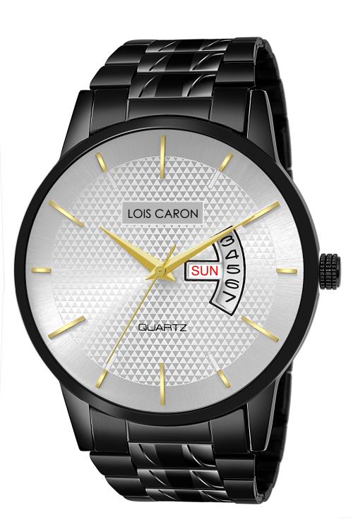Buy LOIS CARON LCS-8530 ORIGINAL ULTRA SLIM BLACK PLATED DAY & DATE ...