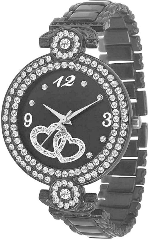 Buy HRV Black Dial Black Strap Analog Watch For Women Online at Best ...
