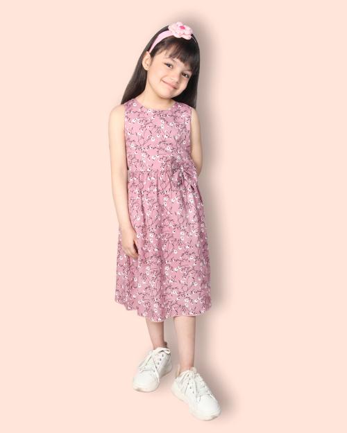 Buy ADDYVERO Girls Below Knee Casual Dress Online at Best Prices in ...