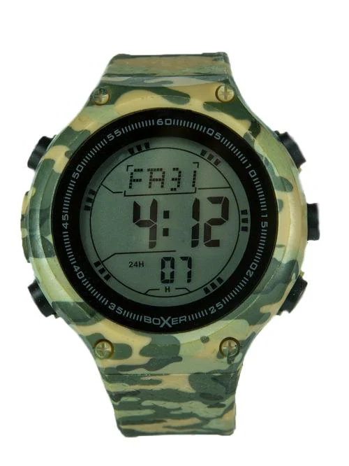 Buy BOXER Digital Black Dial With Brown Strap Watch For Men and Women ...