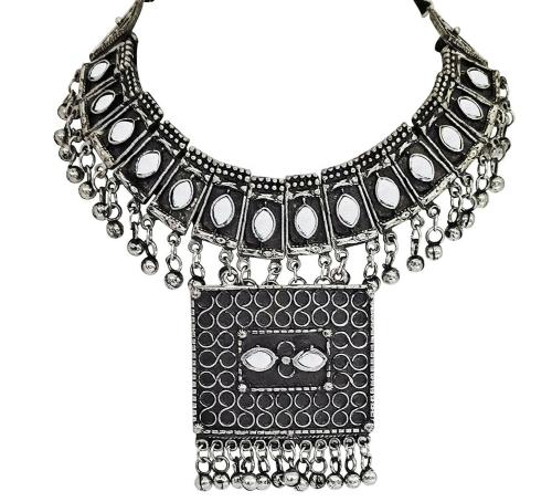 Buy Total Fashion Afghani Oxidised Antique Jewellery Choker Necklace for Womens and Girls Online ...