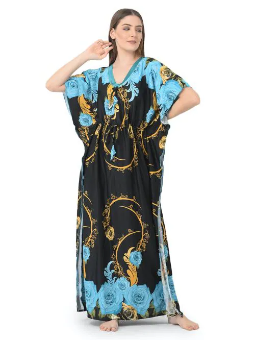 Buy Noty- Women's- Kaftan/Nighty/Maxi/Gown/Nightdress/Nightwear- Serena ...