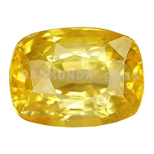 Buy BARMUNDA gems Yellow Sapphire Gemstone Original Certified Natural Ceylon Quality Yellow ...