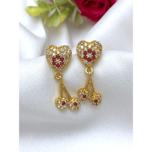 Buy FIRSTGLIT PREMIUM QUALITY MICROPLATED AD STONE EARRINGS Online at ...