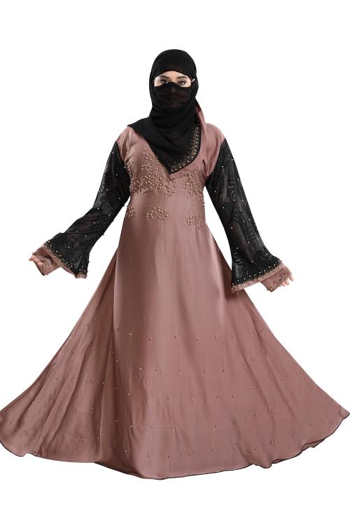 Buy Tucute Women Black Solid Chiffon Single Burqa Online at Best Prices ...