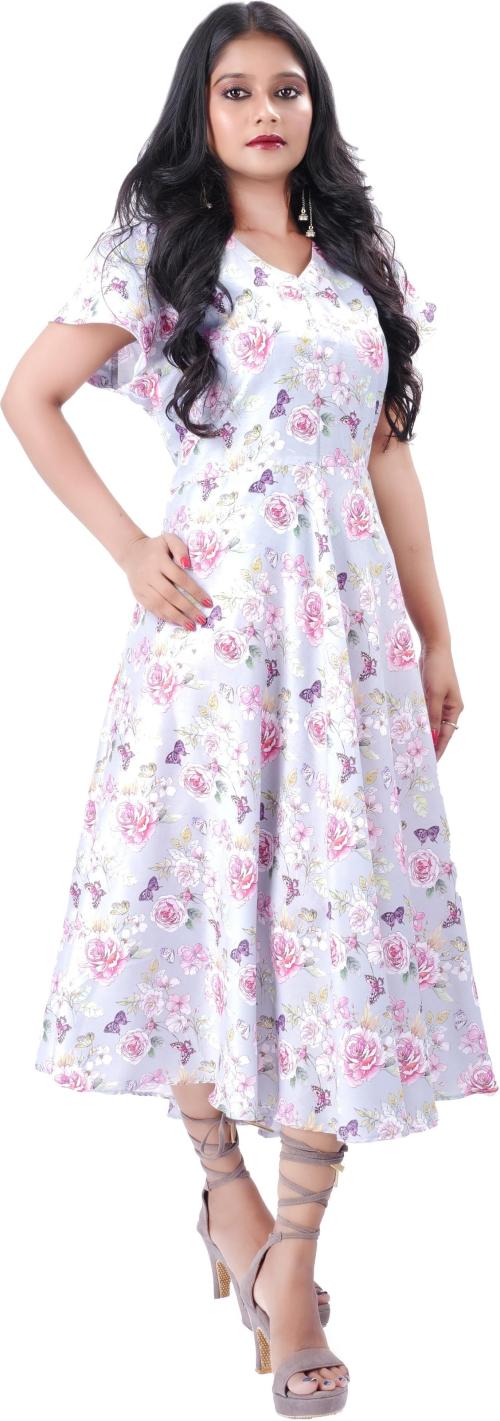 Buy MUDRI Women A-Line White Dress Online at Best Prices in India - JioMart.